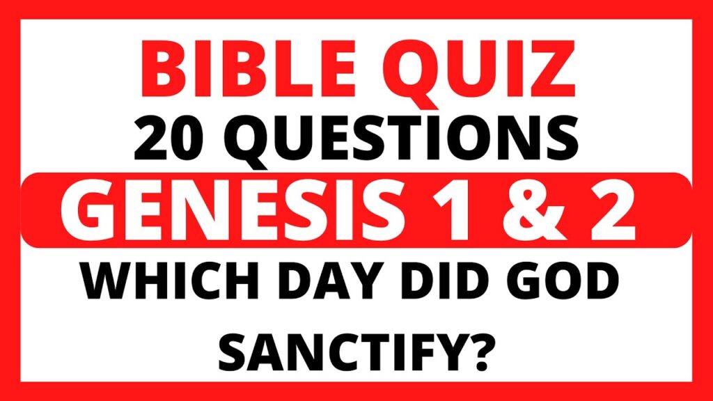 Bible Quiz Genesis 1-50 With Answers - Bible Paradise