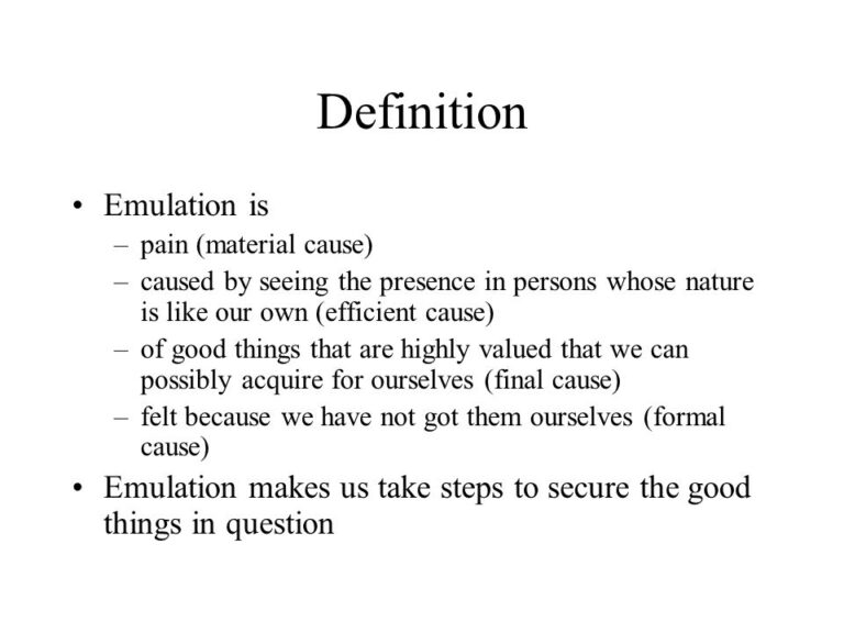 Definition Of Emulation In The Bible - Bible Paradise