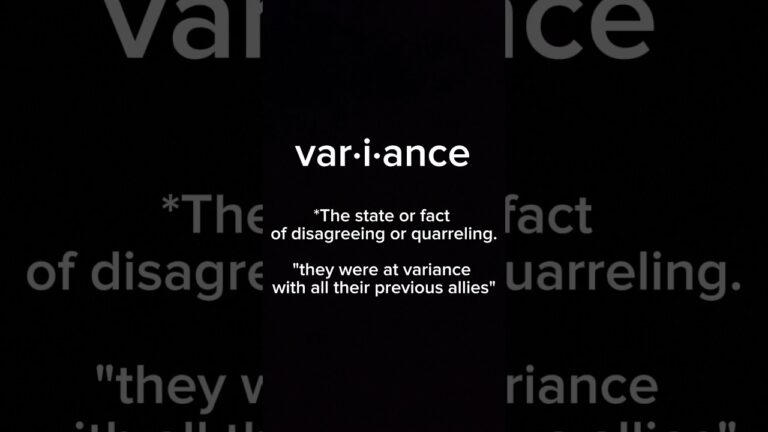 Definition Of Variance In The Bible - Bible Paradise