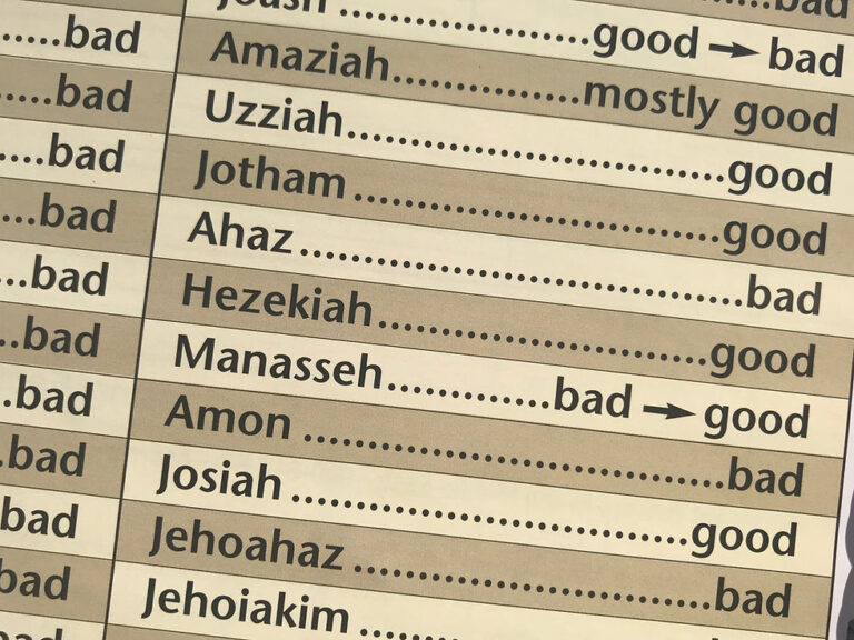 Good Kings And Bad Kings In The Bible - Bible Paradise