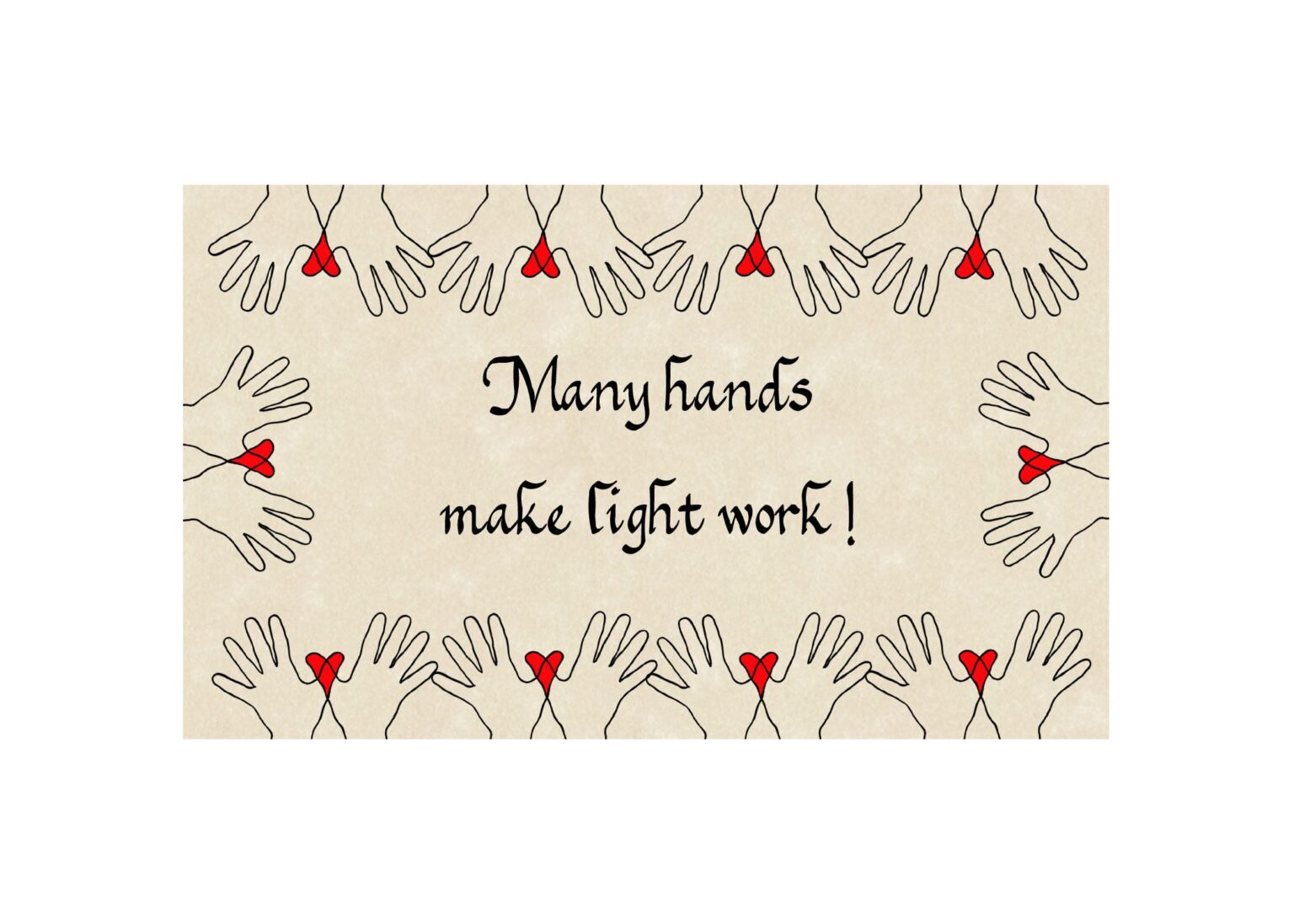 Many Hands Make Light Work Bible - Bible Paradise