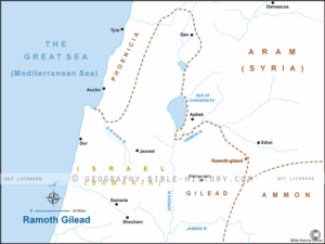 Map Of Gilead In The Bible - Bible Paradise
