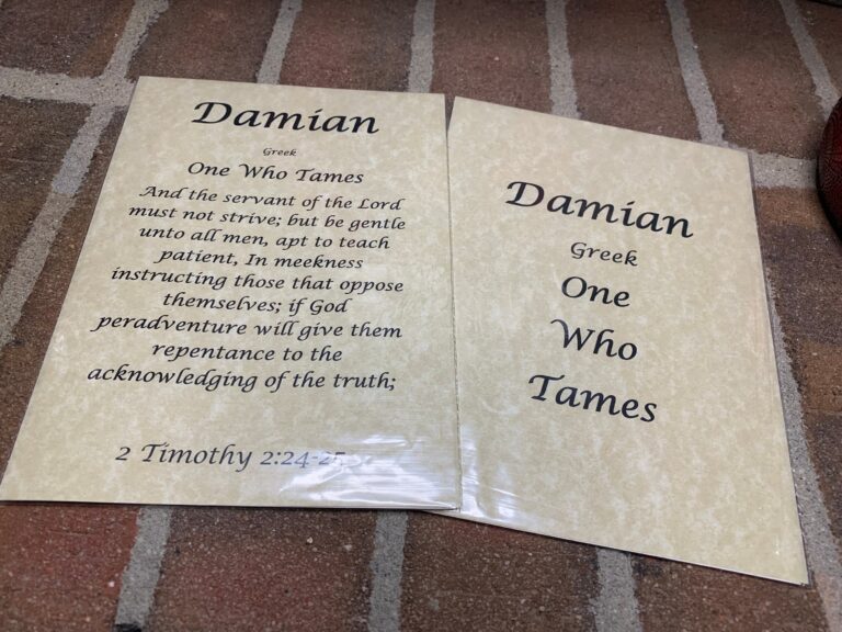 Meaning Of Damian In The Bible - Bible Paradise
