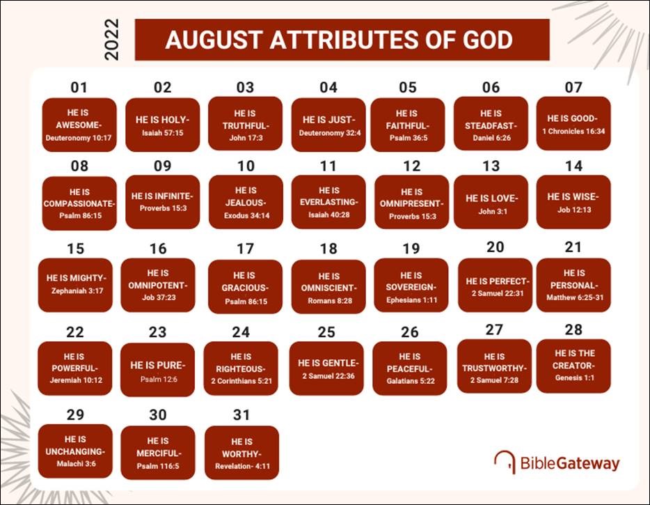 Month Of August Meaning In The Bible - Bible Paradise