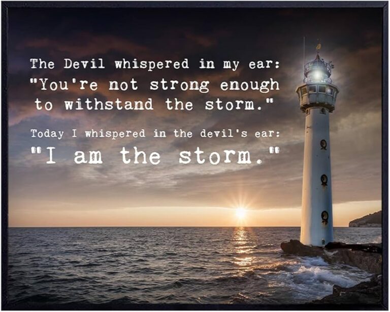 The Devil Whispers You Cannot Withstand The Storm Bible Verse - Bible ...